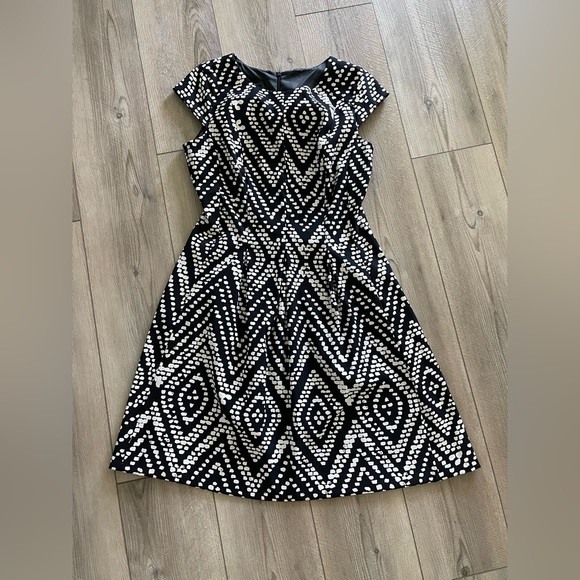 AB Studio | Dresses | Ab Studio Black And White Mini Dress | Poshmark